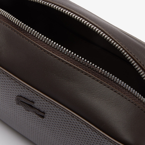 Lacoste | Bags | Womens Chantaco Small Matte Piqu Leather Shoulder Bag ...
